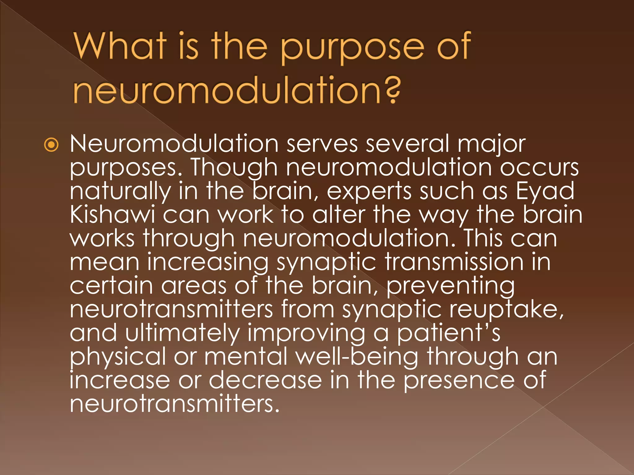 Neuromodulation - FAQ | PPT