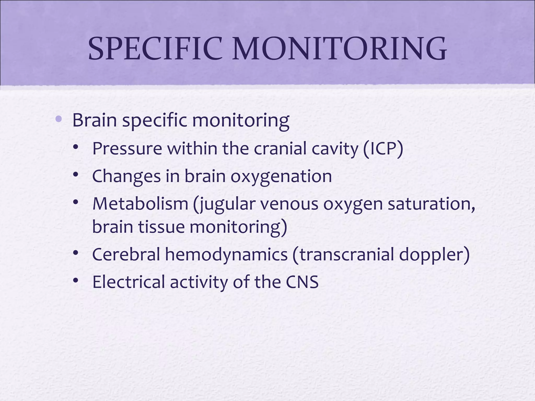 Neuromonitoring and Cerebral Protection Strategies | PPT