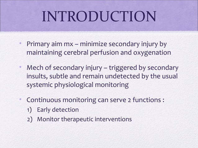 Neuromonitoring and Cerebral Protection Strategies | PPT | First Aid ...