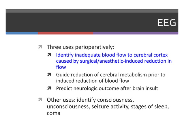 Neuromonitoring in anesthesia | PPTX | Brain and Nervous System ...