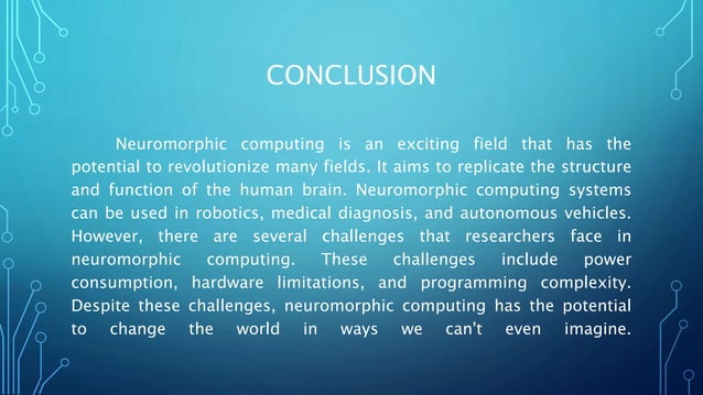 NEUROMORPHIC COMPUTING.pptx | Artificial Intelligence | Technology & Computing