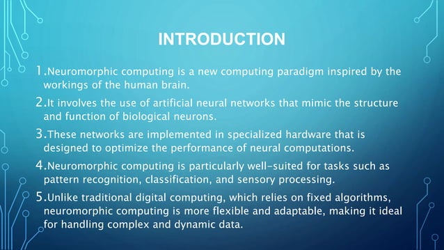 NEUROMORPHIC COMPUTING.pptx | Artificial Intelligence | Technology & Computing