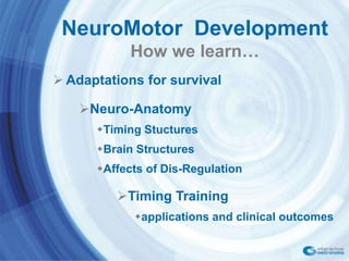 Neuro Motor Dev Sja Splash | PPT