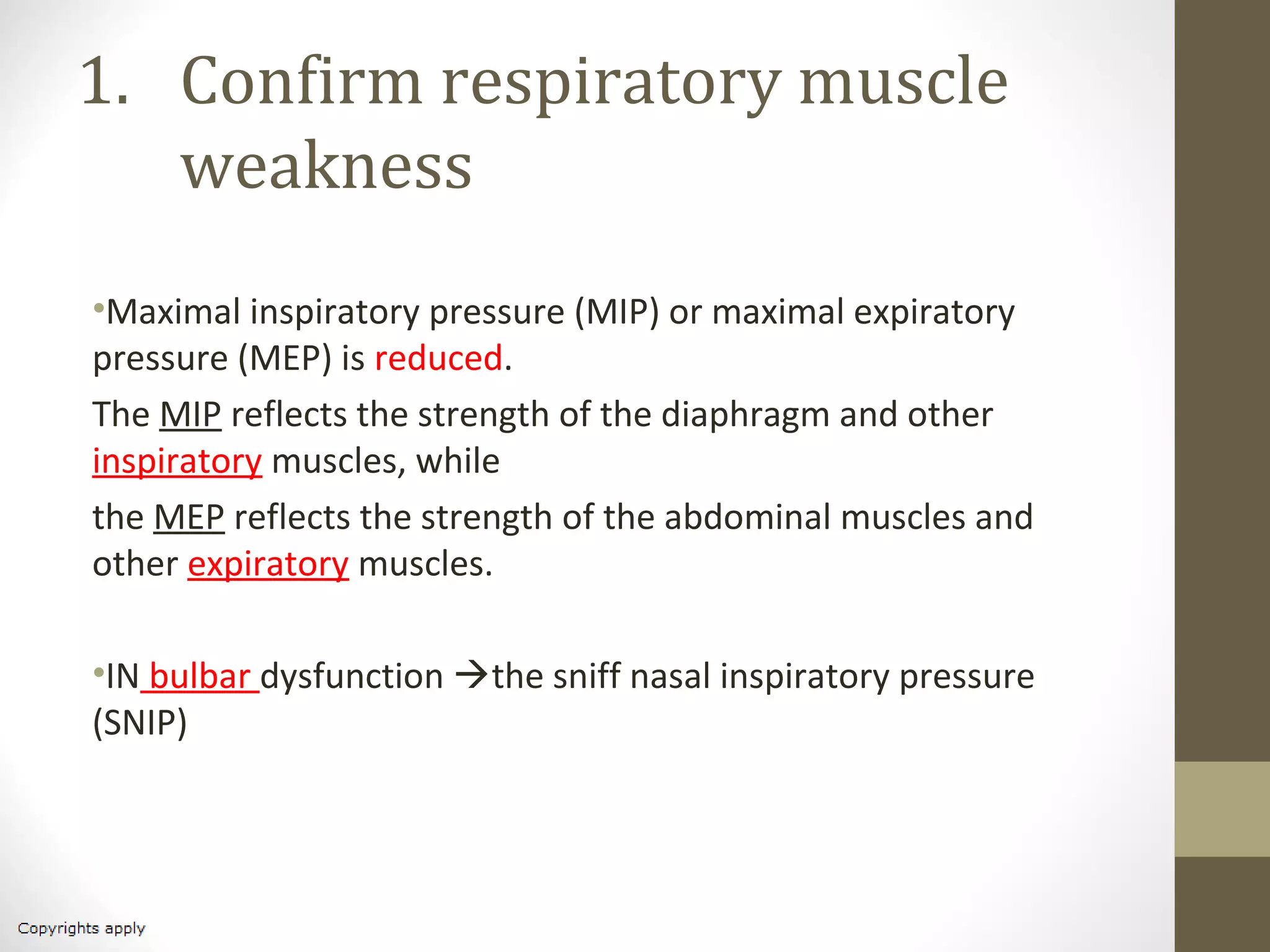 Neuromuscular Disorders Respiratory Complications and Assessment | PPT