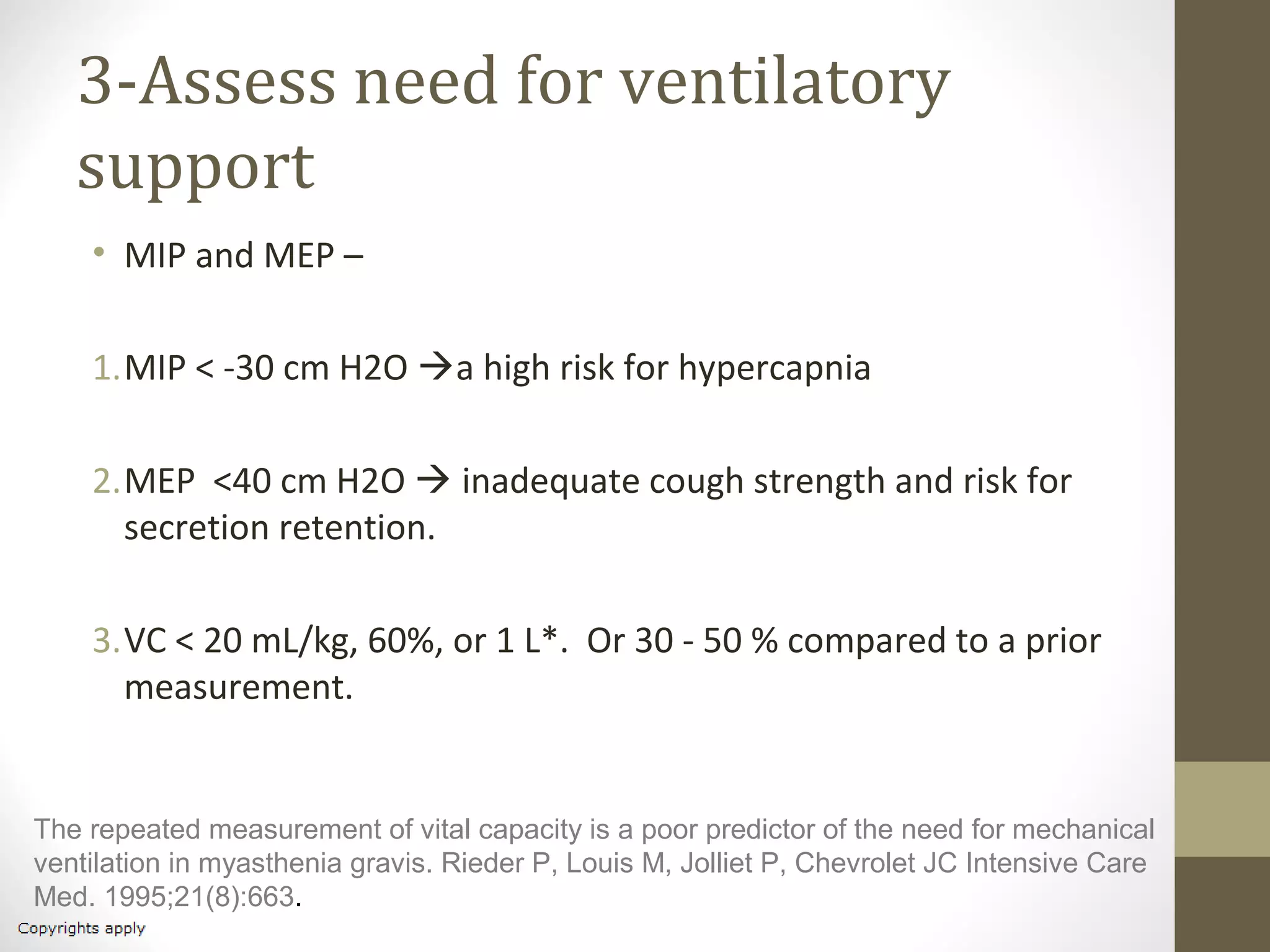 Neuromuscular Disorders Respiratory Complications and Assessment | PPT