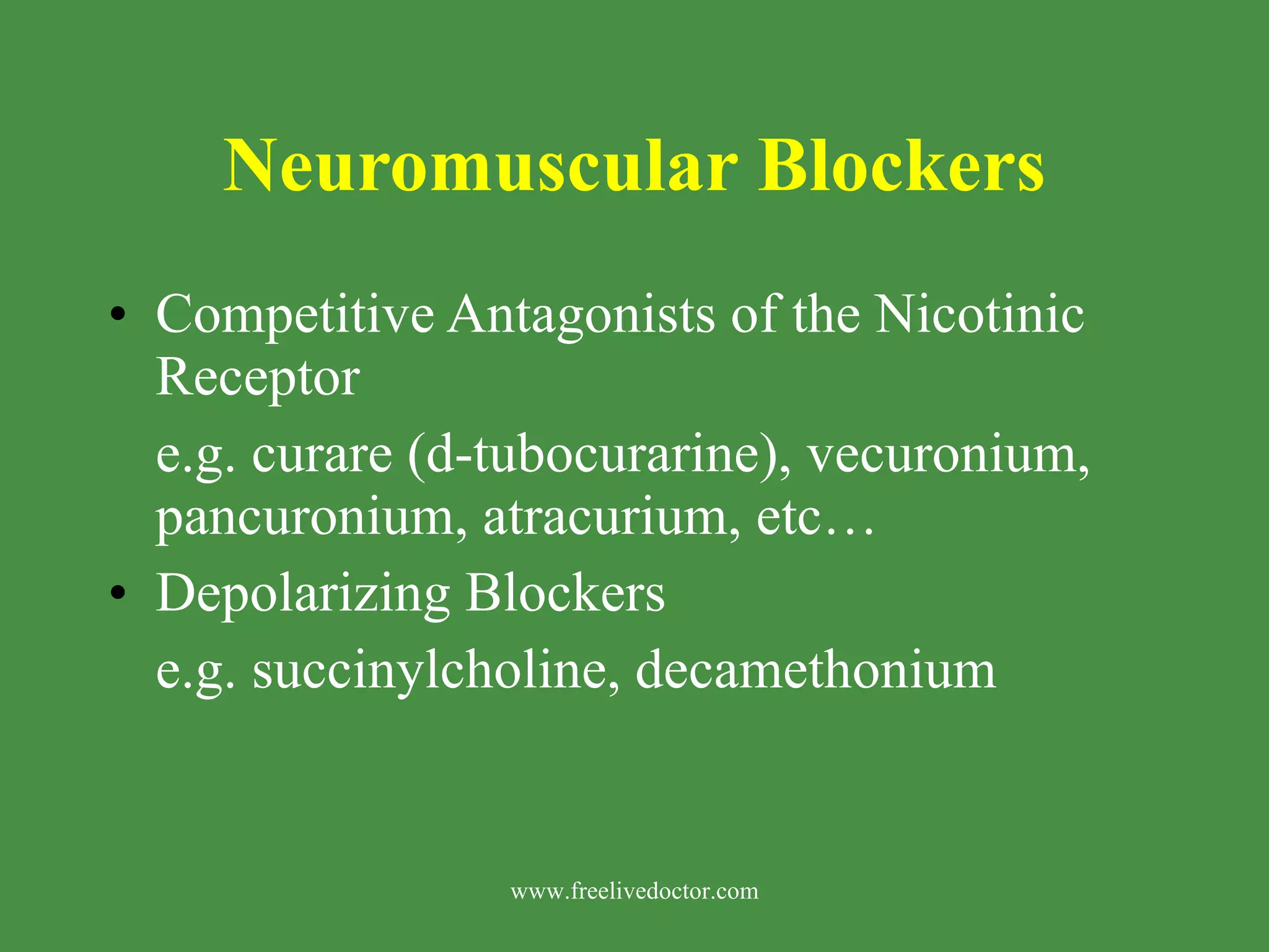 Neuro muscular blockers | PPT