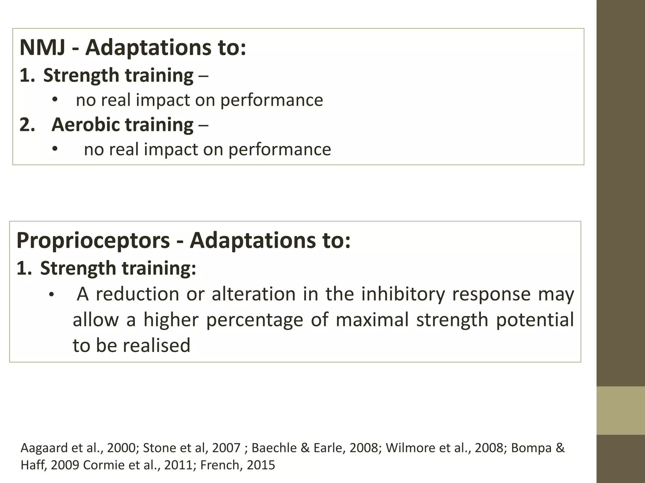 Neuromuscular Adaptations to Sports Training | PPTX