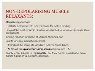neuromuscular_blockers _ pharmacology of drugs used in anesthesia | PPT
