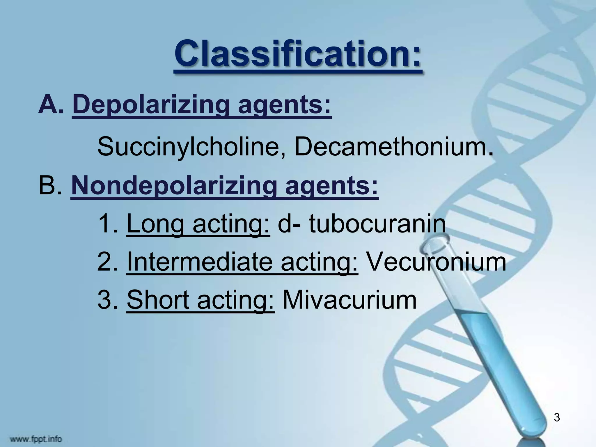 Screening of neuromuscular blocking agents | PPTX