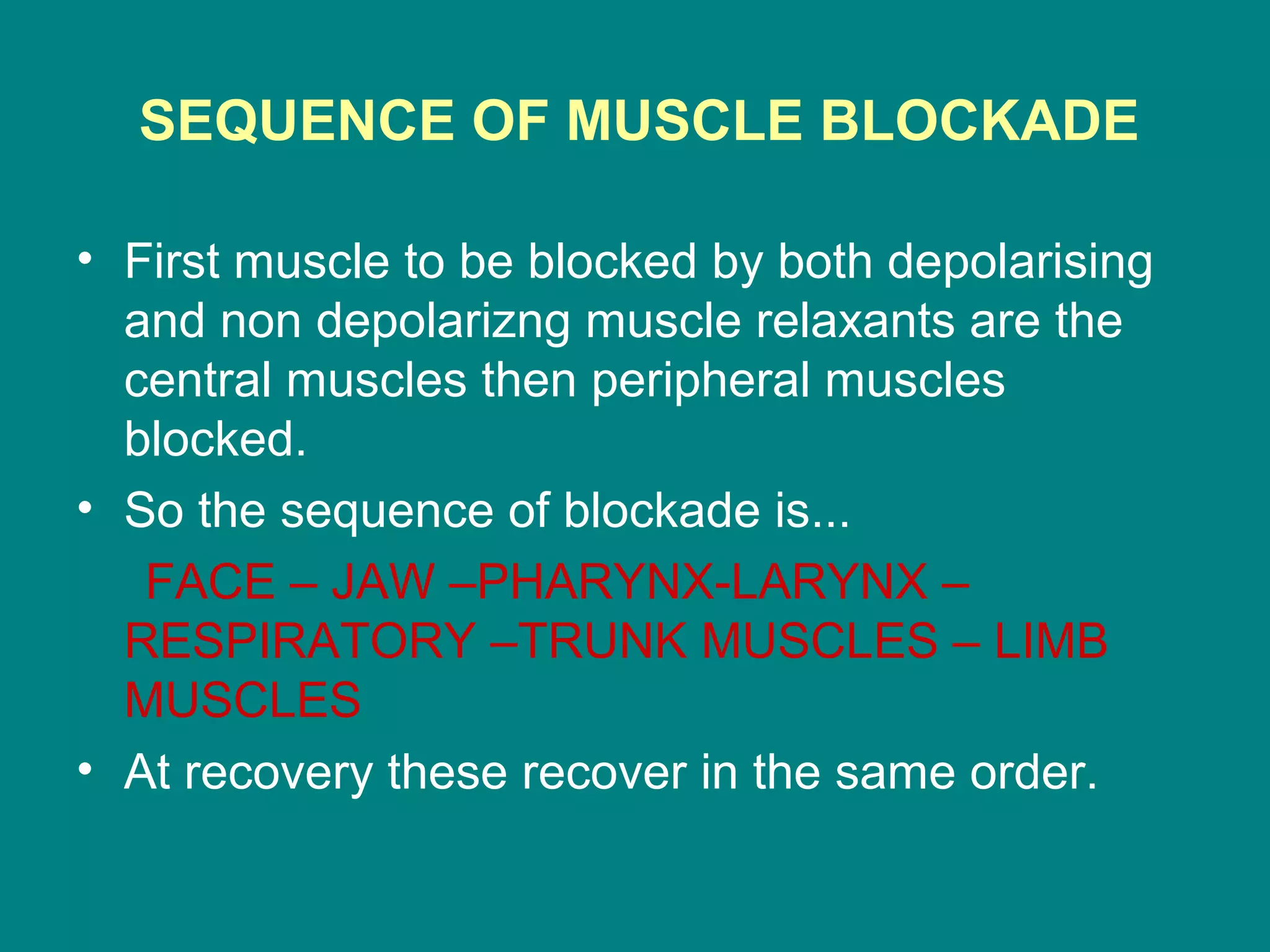 Neuromuscular blocking agents | PPT