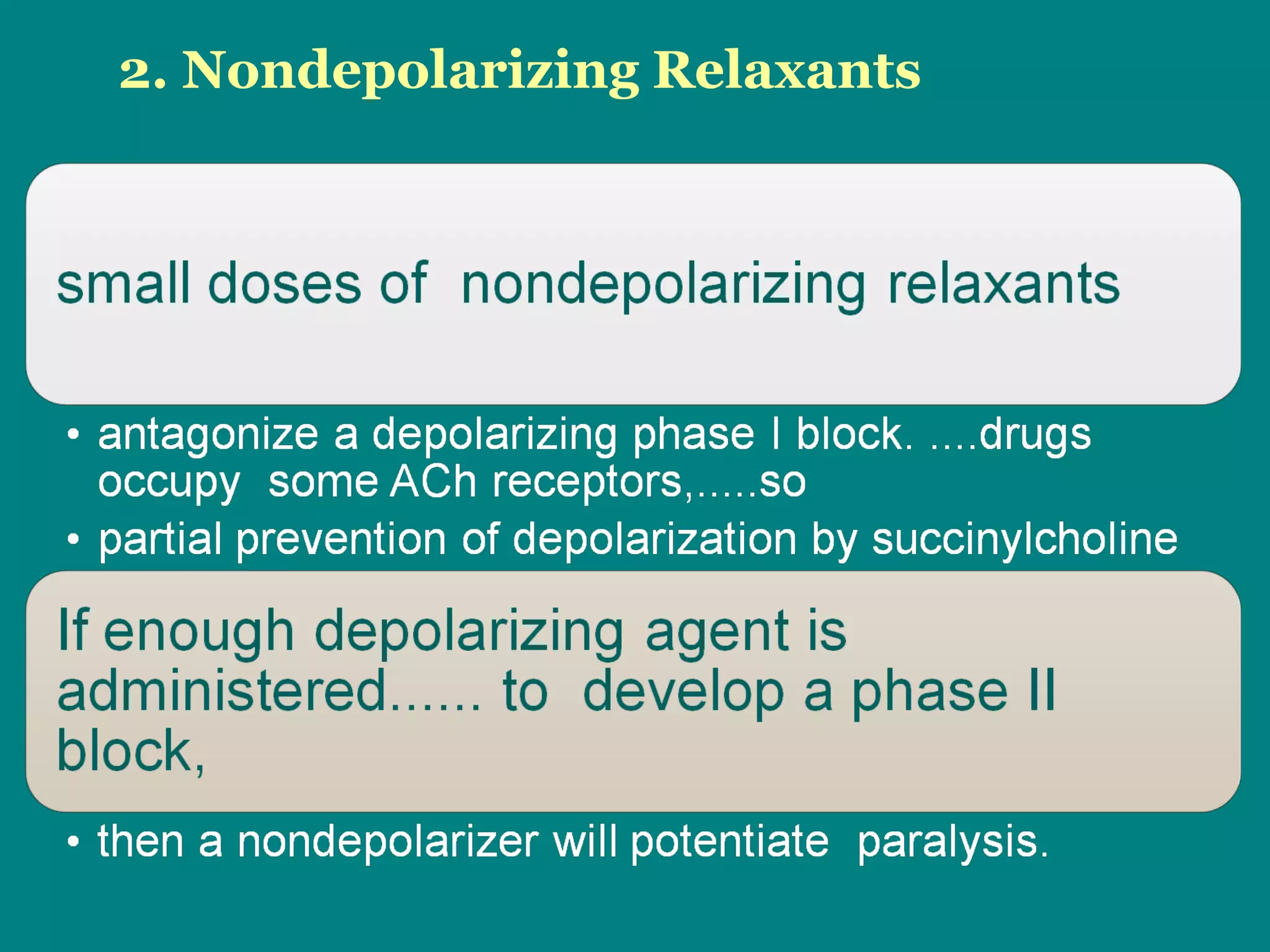 Neuromuscular blocking agents | PPT