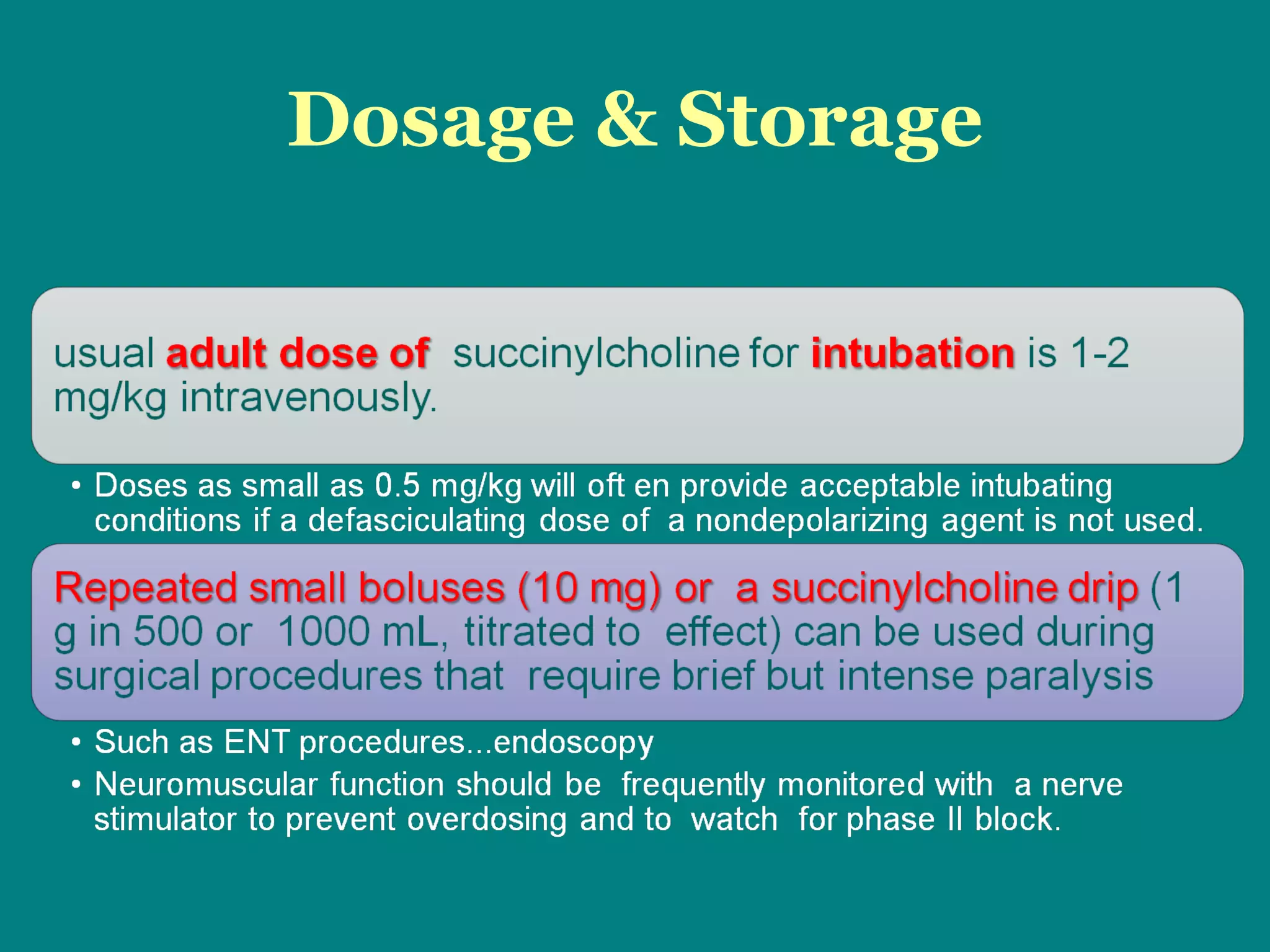 Neuromuscular blocking agents | PPT