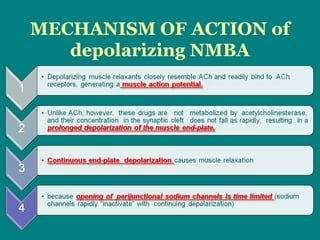 Neuromuscular blocking agents | PPT