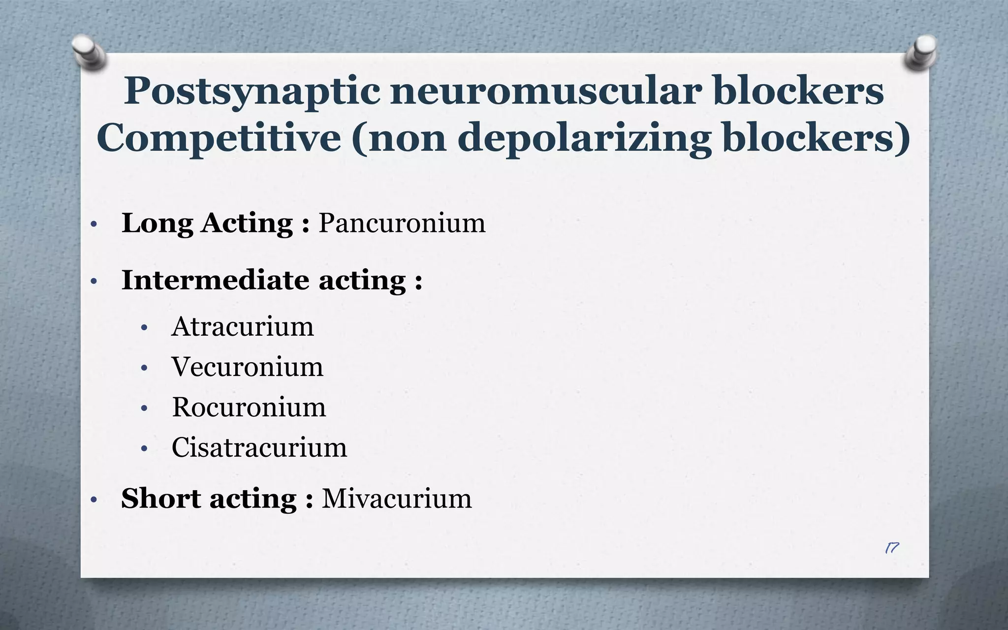 Neuromuscular blocking agents | PDF