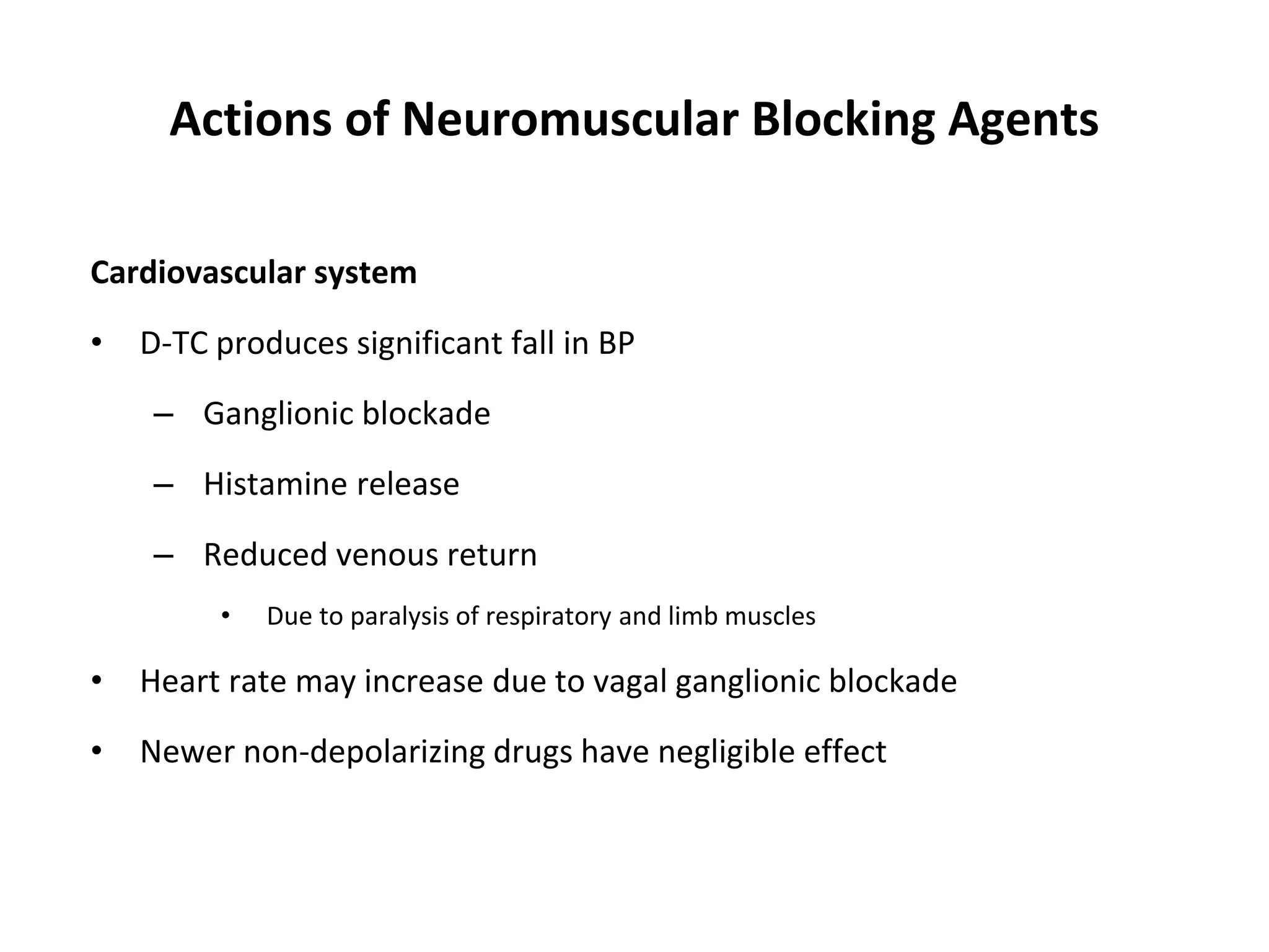 Neuromuscular Blocking Agents and Skeletal Muscle Relaxants (Peripheral ...