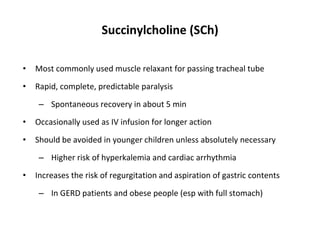 Neuromuscular Blocking Agents and Skeletal Muscle Relaxants (Peripheral ...