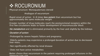 Neuromuscular blocking drugs & reversal agents | PPTX