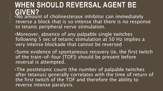 Neuromuscular blocking drugs & reversal agents | PPTX