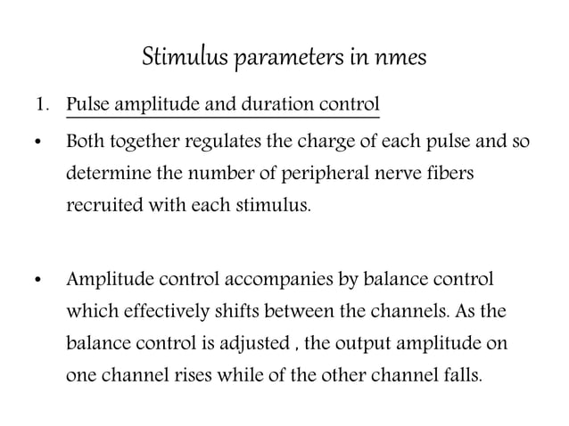 Neuromuscular electrical stimulation | PPTX