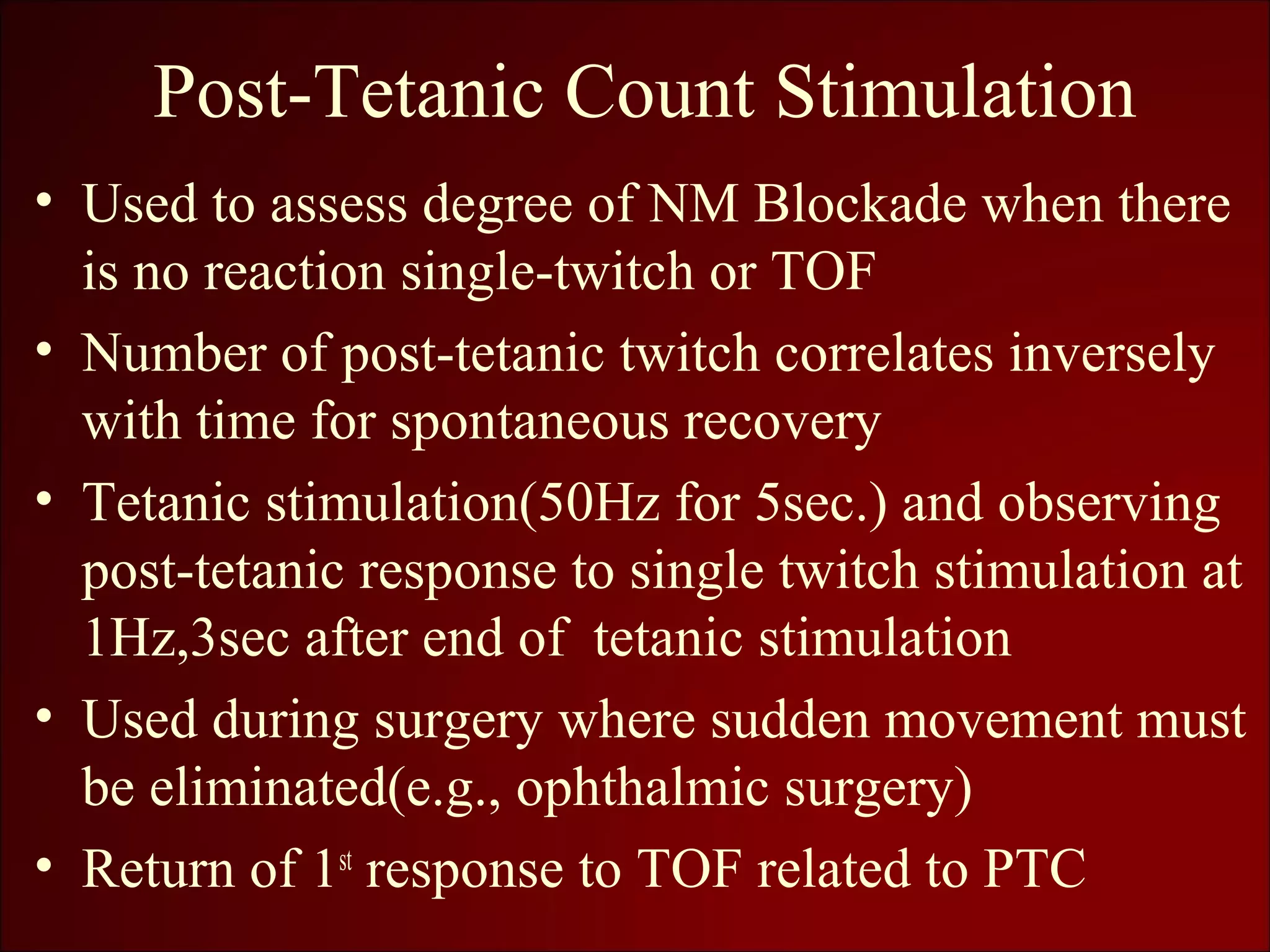 Neuro muscular monitoring | PPT