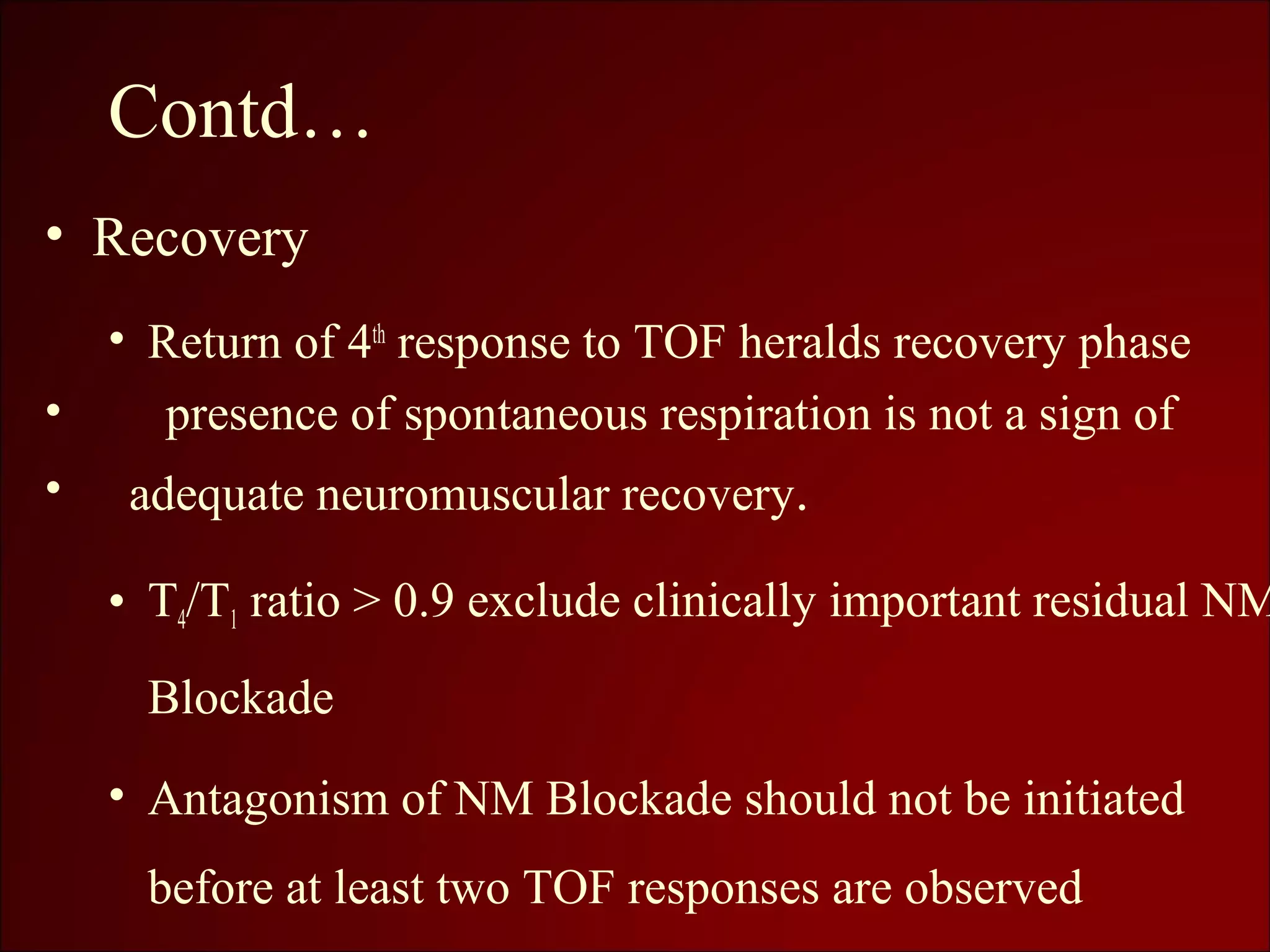 Neuro muscular monitoring | PPT