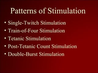 Neuro muscular monitoring | PPT
