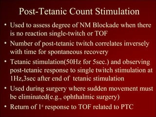 Neuro muscular monitoring | PPT