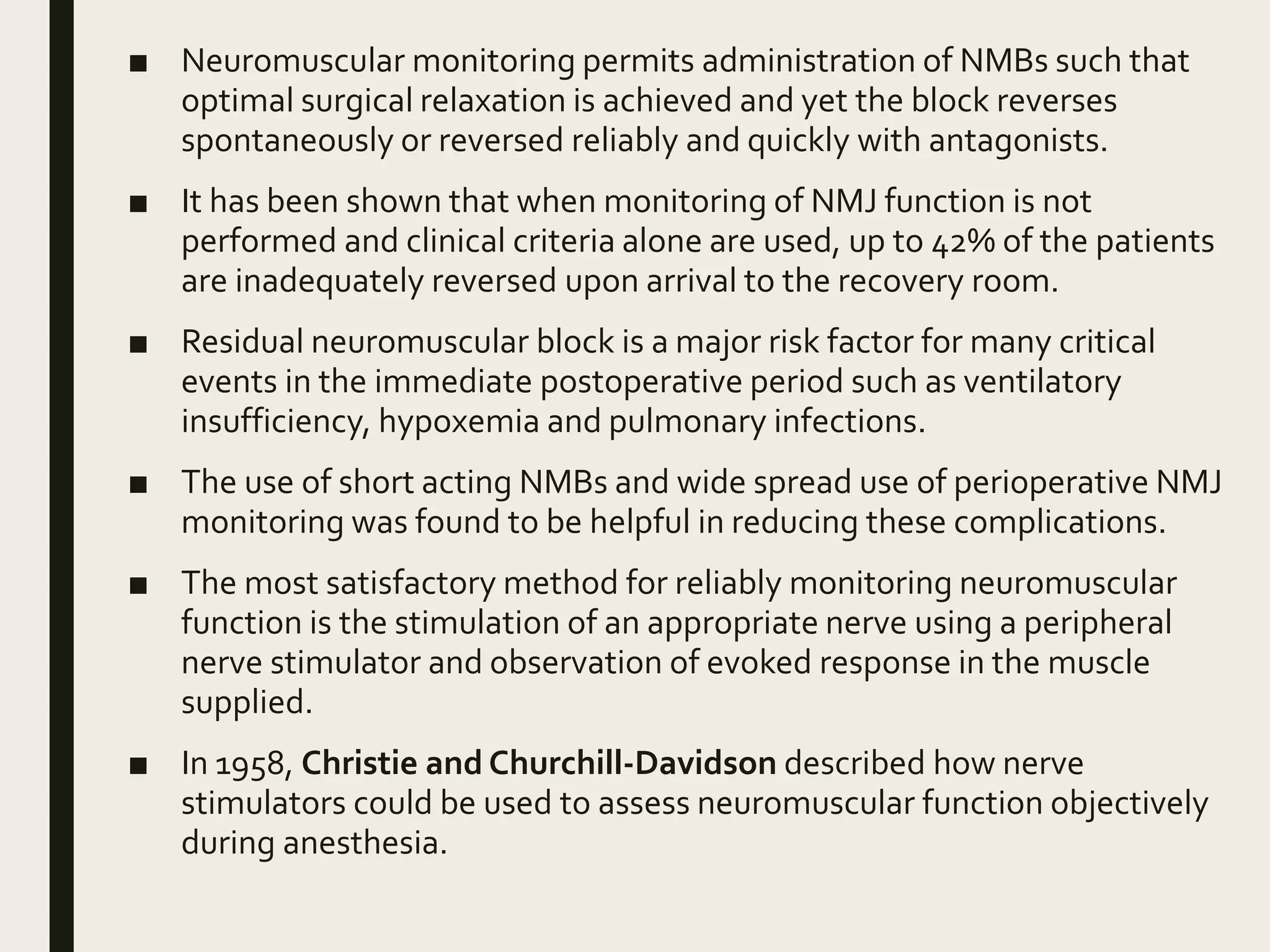 Neuromuscular monitoring | PPTX