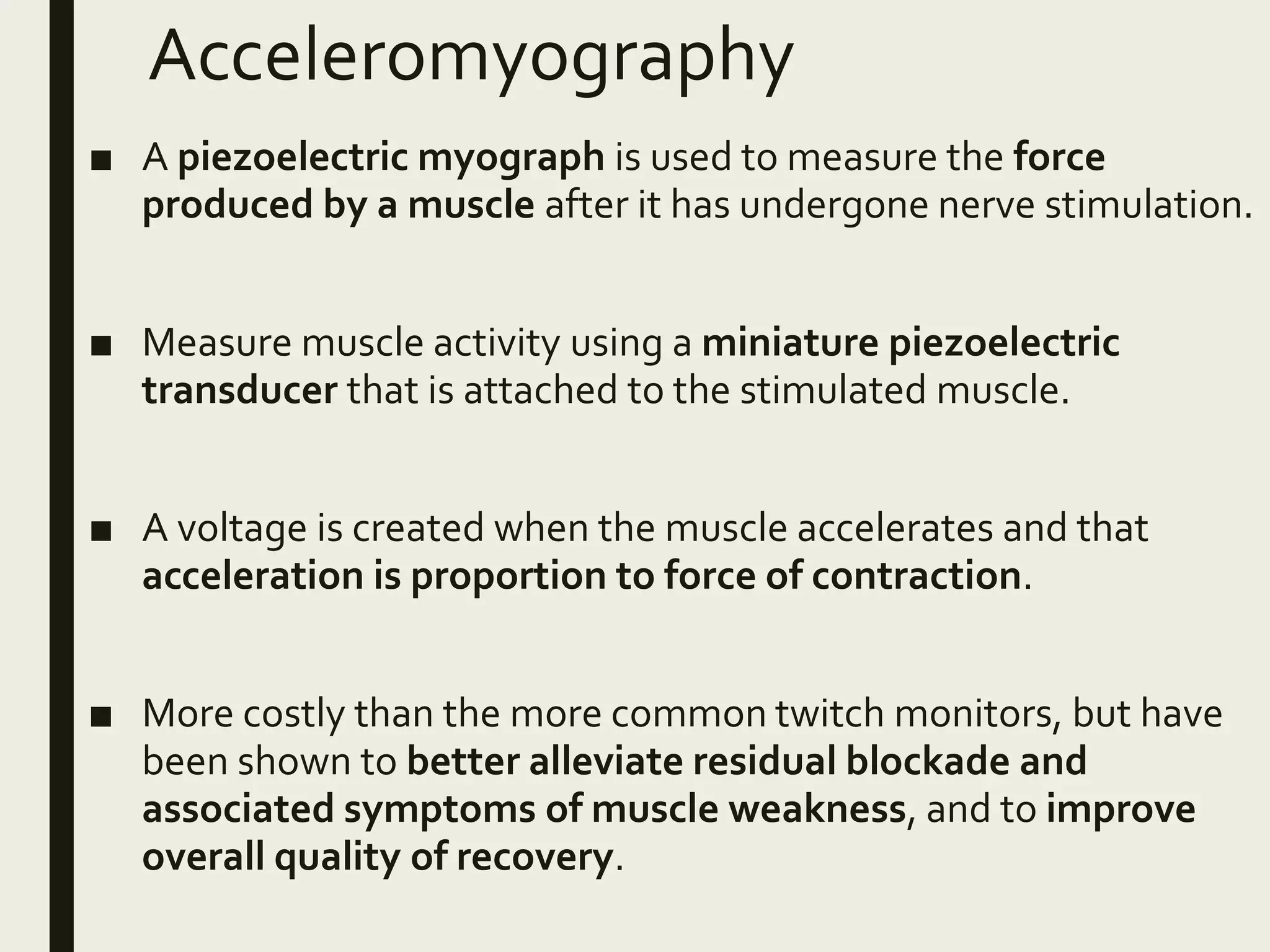 Neuromuscular monitoring | PPTX