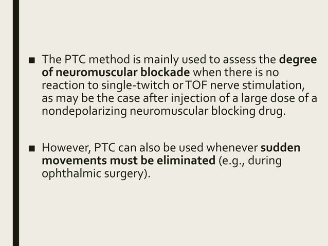 Neuromuscular monitoring | PPT