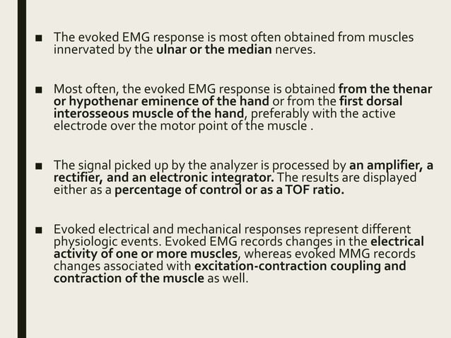 Neuromuscular monitoring | PPT
