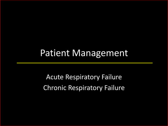 Neuromuscular Respiratory Failure | PPSX | Lung and Respiratory Health ...
