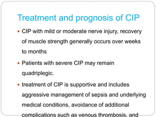 Neuromuscular weakness related to critical illness | PPTX
