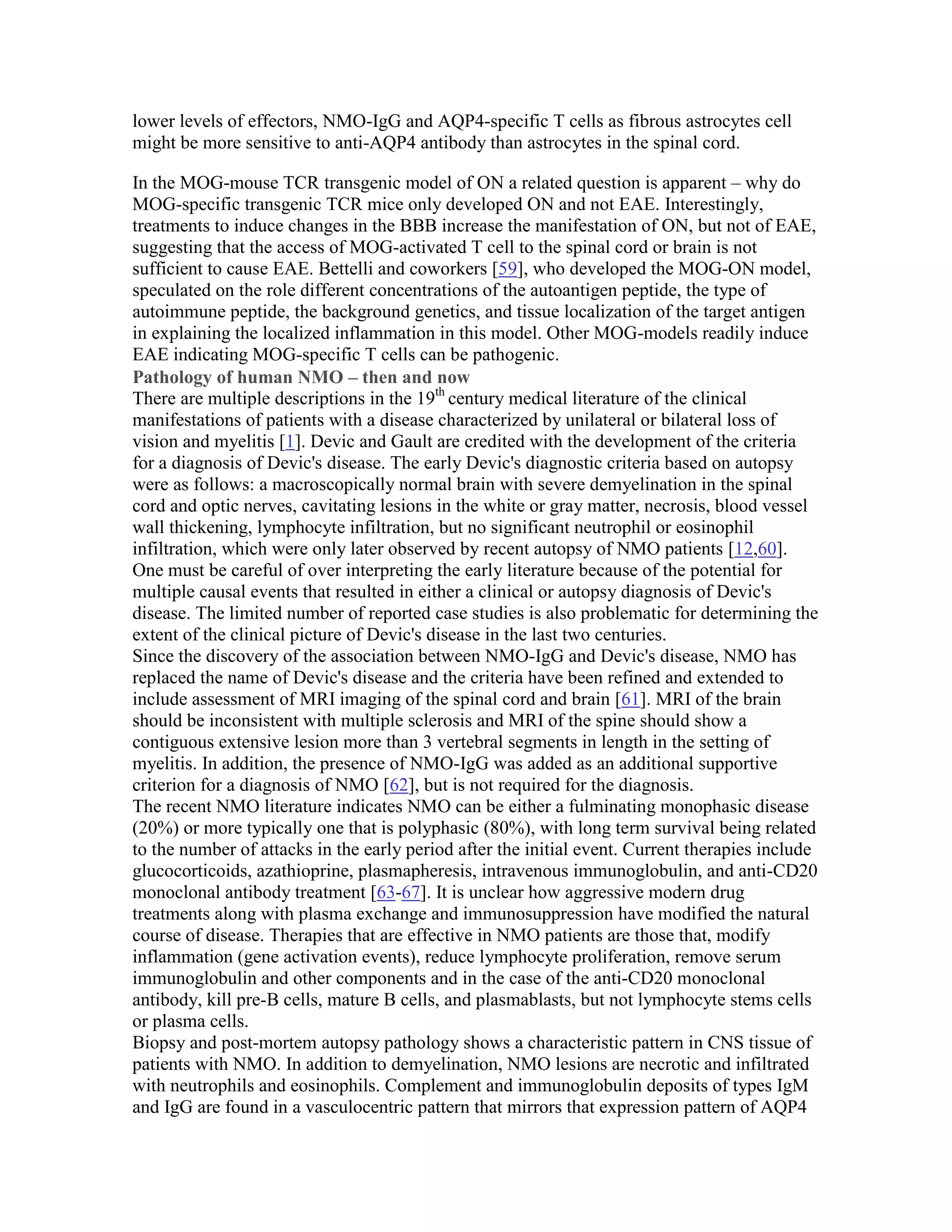 Neuromyelitis optica pathogenesis and aquaporin 4 | PDF | Brain and Nervous System Disorders ...