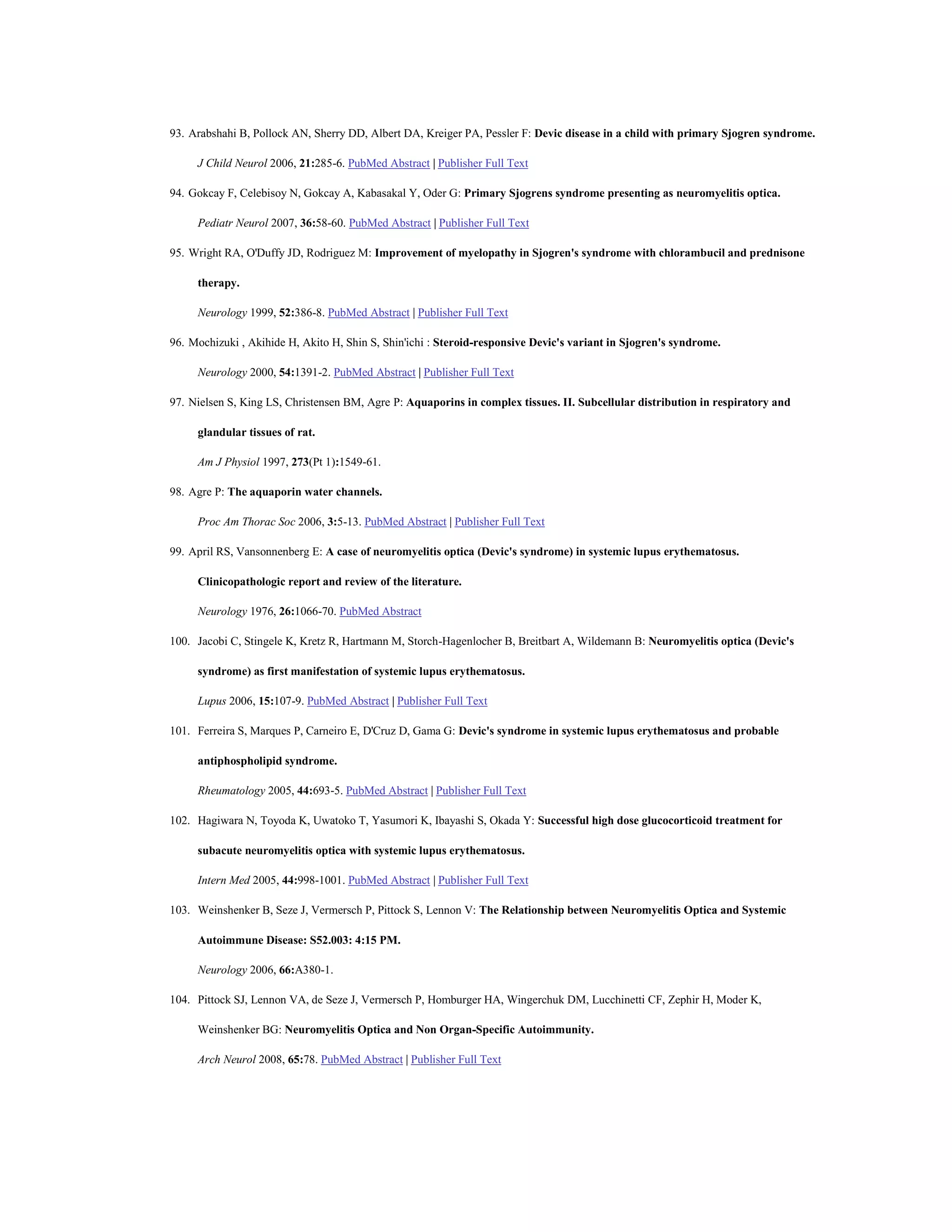 Neuromyelitis optica pathogenesis and aquaporin 4 | PDF | Brain and Nervous System Disorders ...