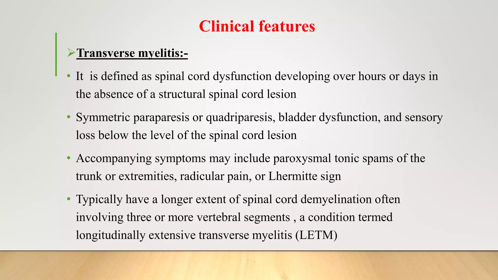 Neuromyelitis optica spectrum disorder | PPTX