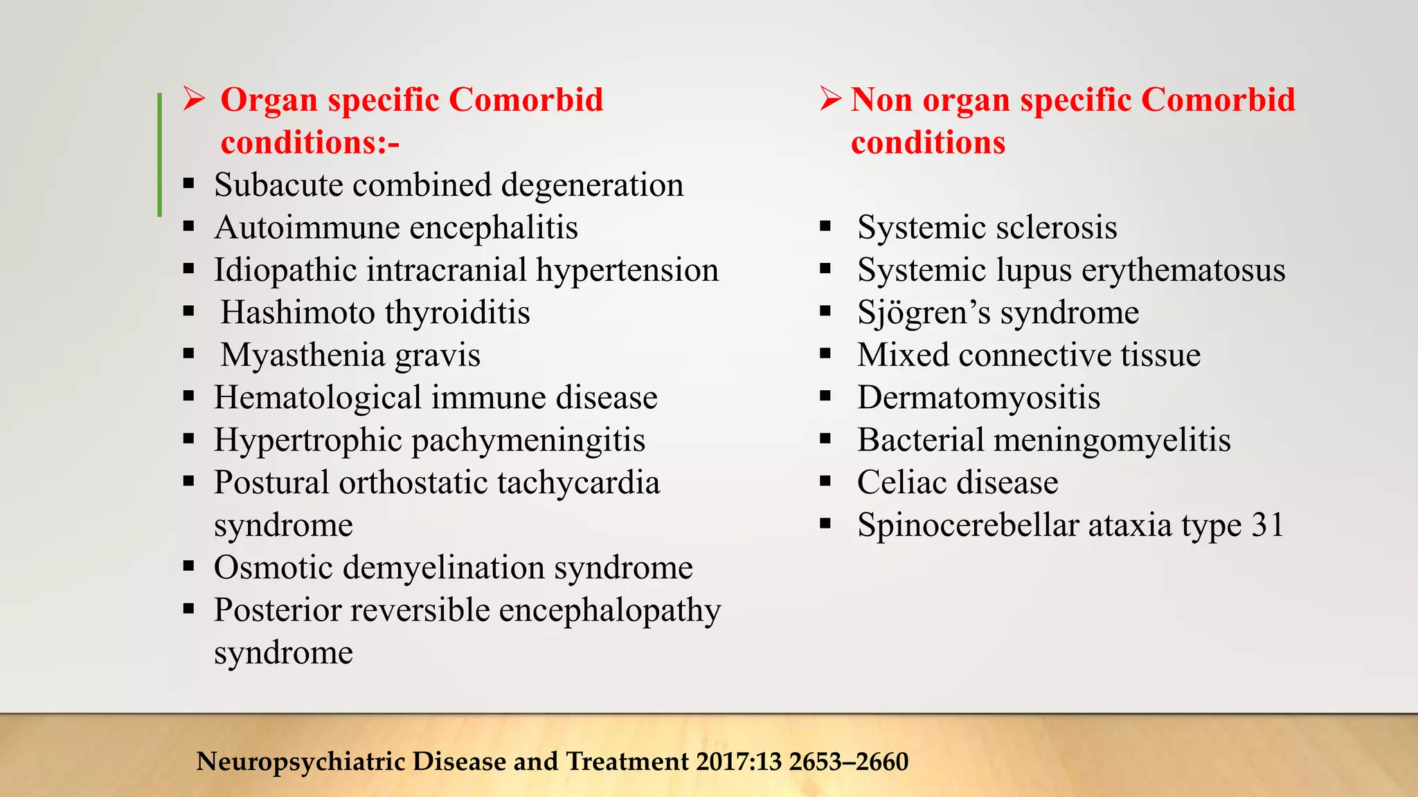 Neuromyelitis optica spectrum disorder | PPTX
