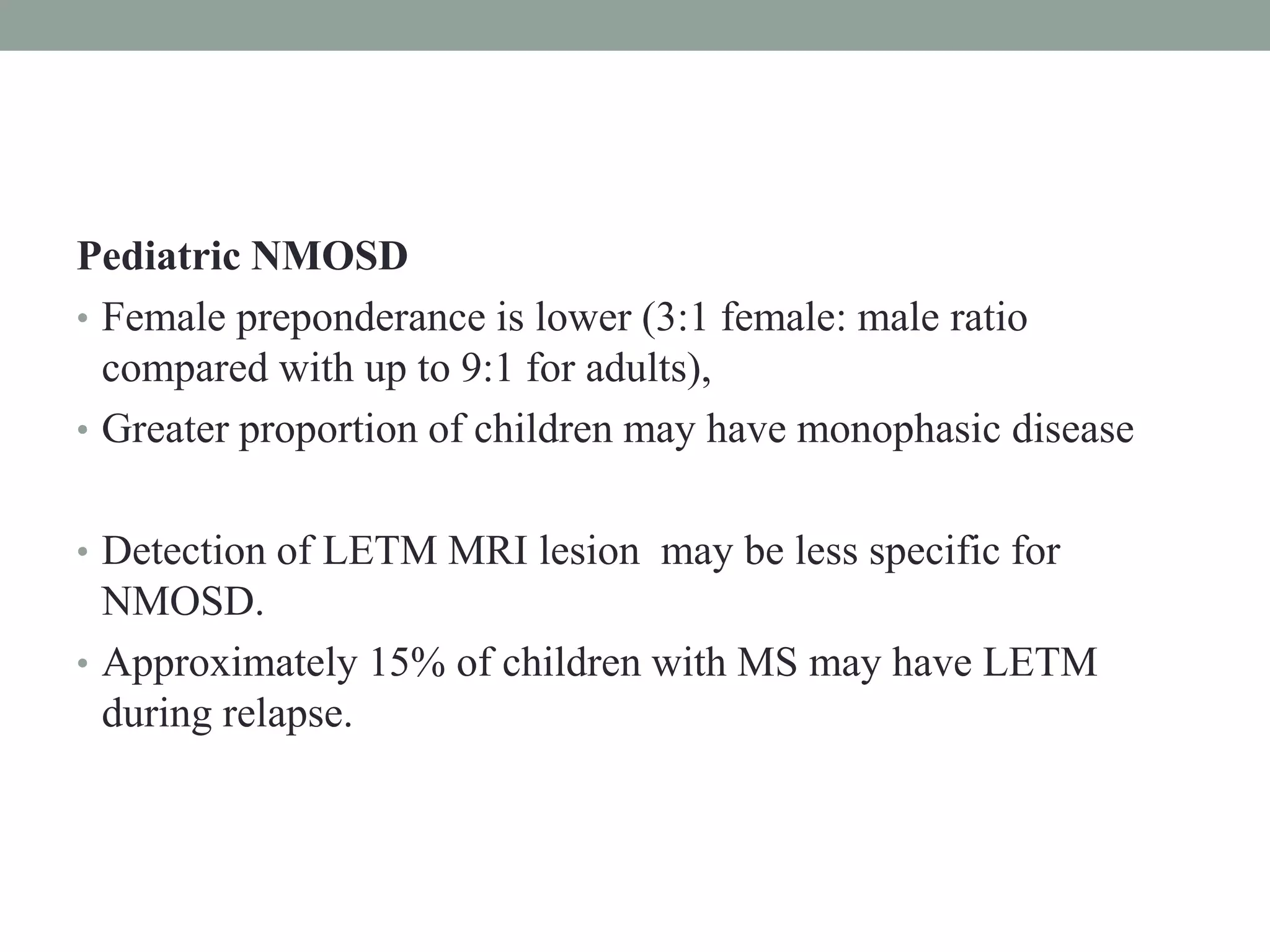 Neuromyelitis optica spectrum disorders | PPTX