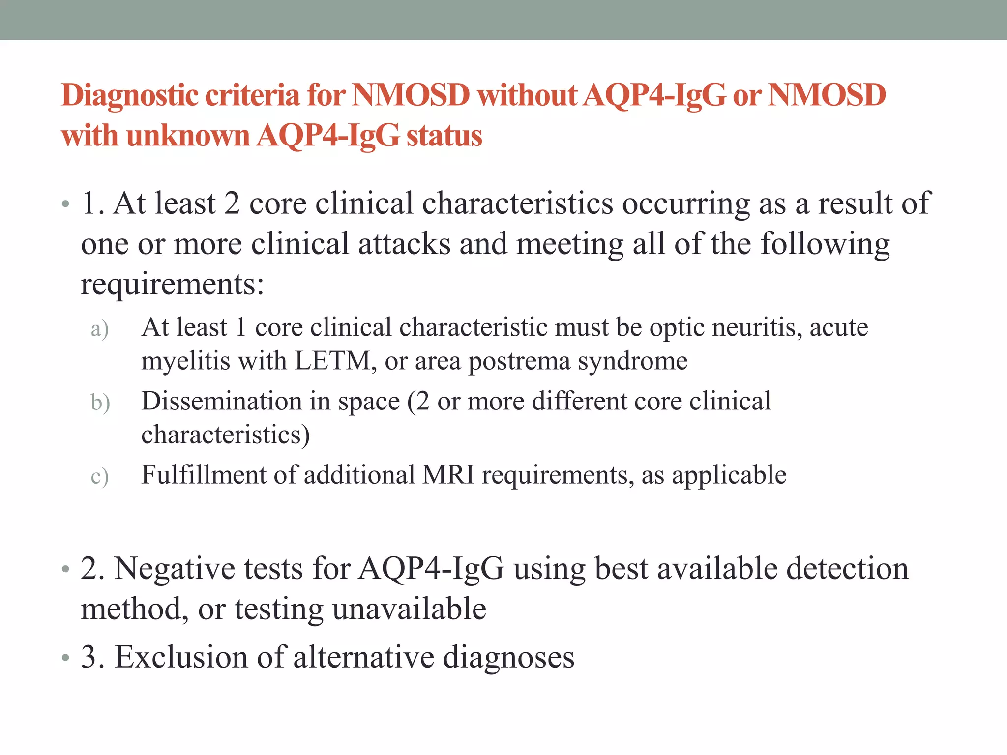 Neuromyelitis optica spectrum disorders | PPTX