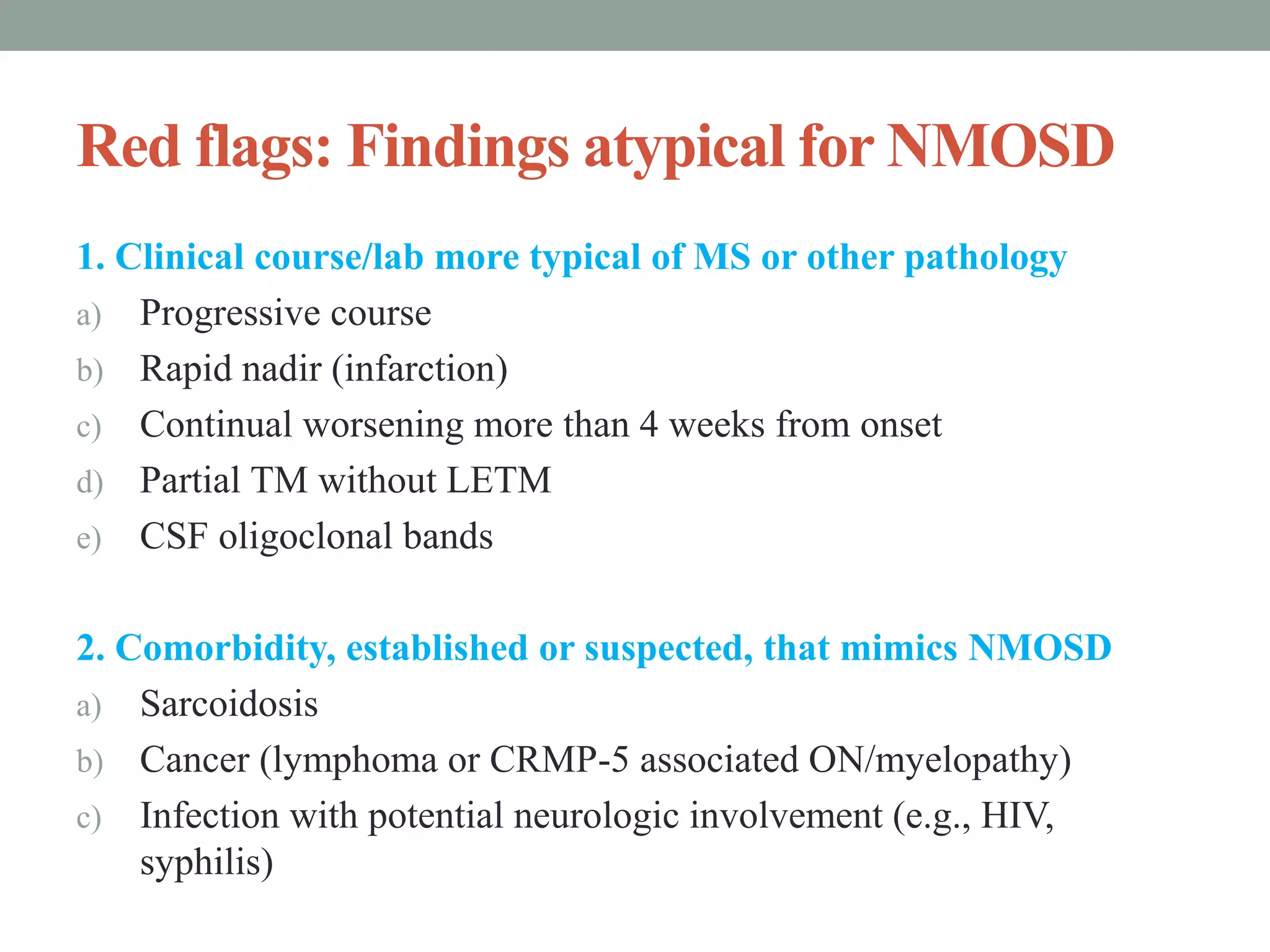 Neuromyelitis optica spectrum disorders | PPTX