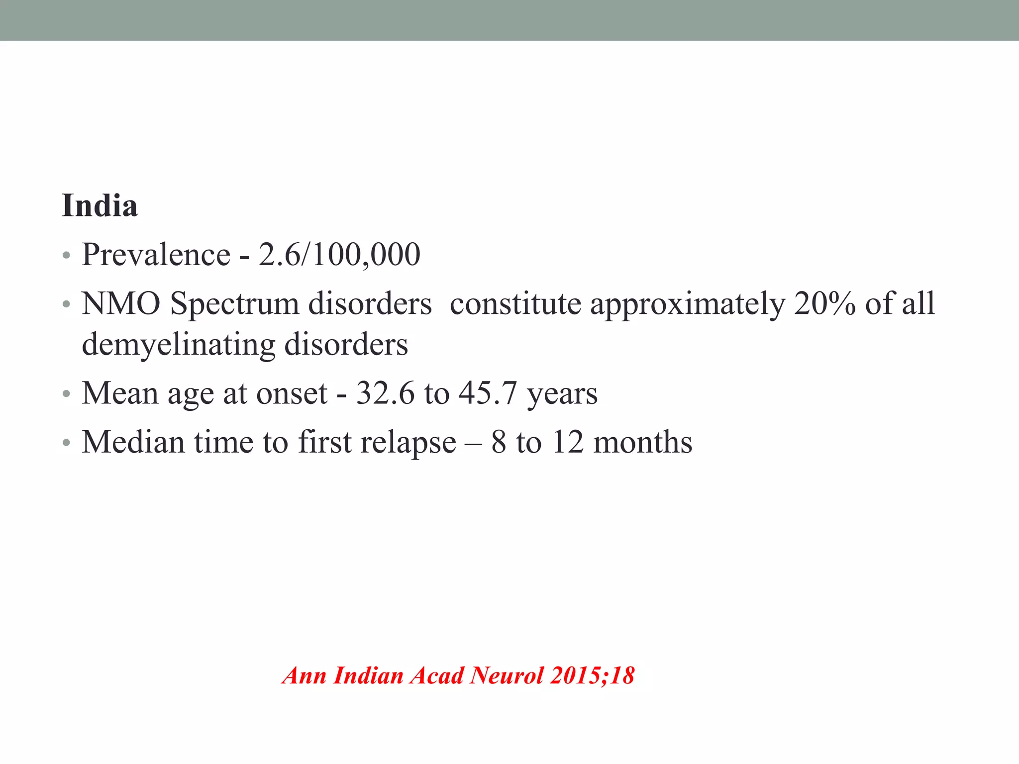 Neuromyelitis optica spectrum disorders | PPTX