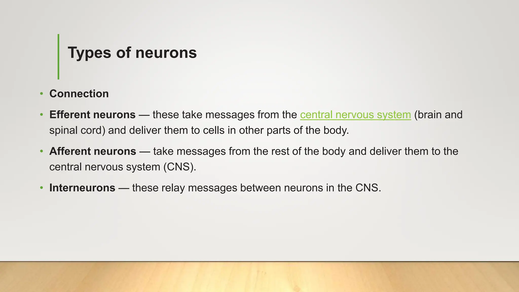 Neuron and its types of the classification | PPTX