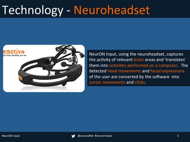 NeurOn input EEG powered touchless keyboard | PPT