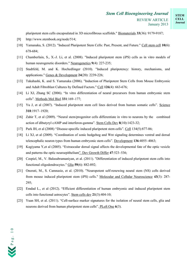 Neuronal and glial differentiation of human pluripotent stem cells | PDF | Brain and Nervous ...