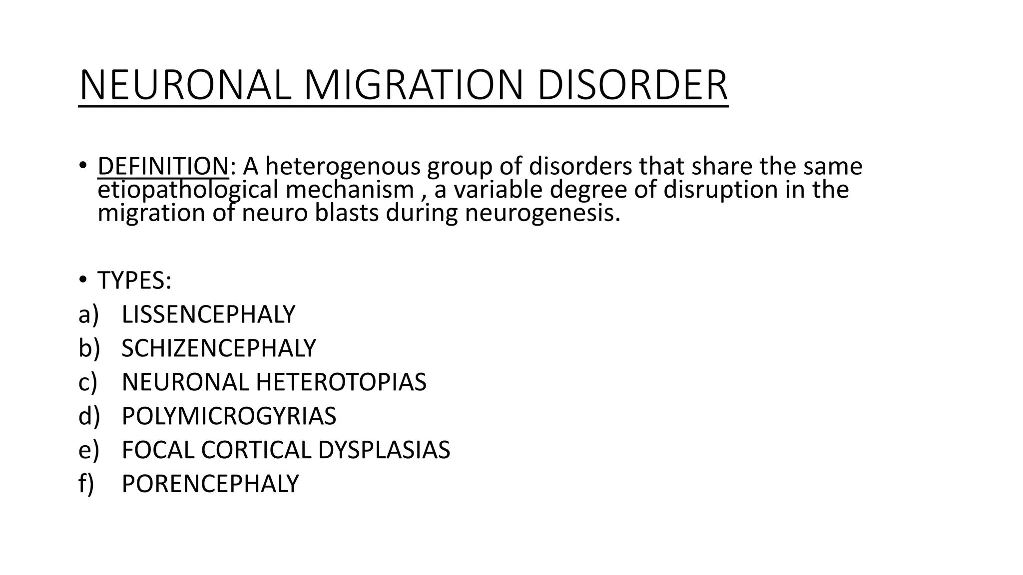 Neuronal Migration Disorder 2 Pptx