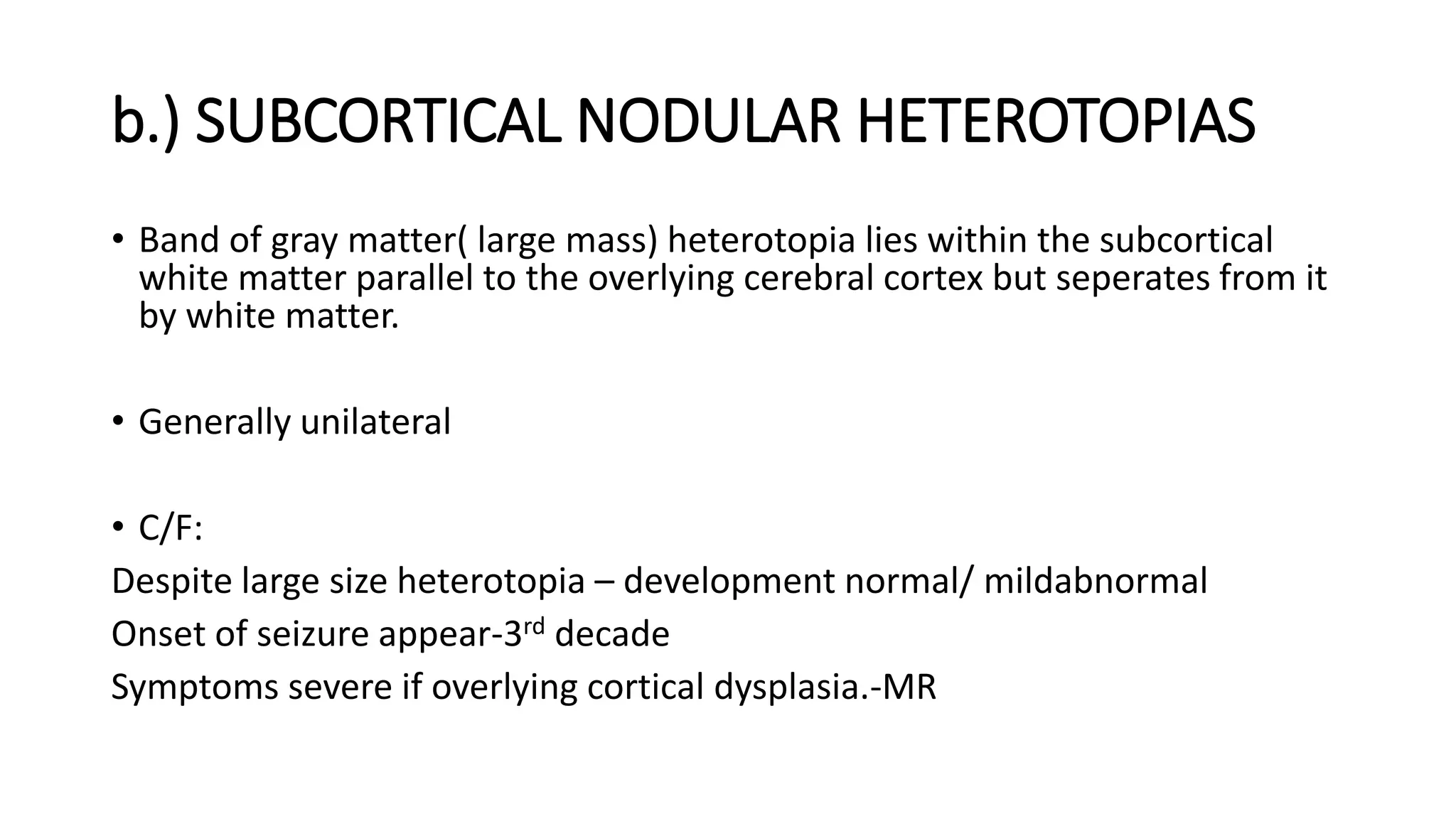 NEURONAL MIGRATION DISORDER (2) | PPTX