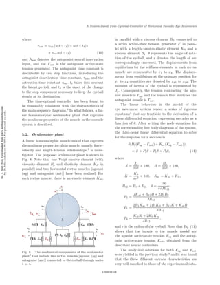 Neuron based time optimal controller of horizontal saccadic eye movements | PDF
