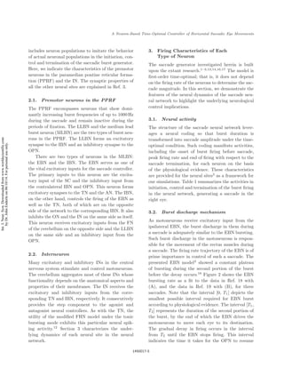 Neuron based time optimal controller of horizontal saccadic eye movements | PDF