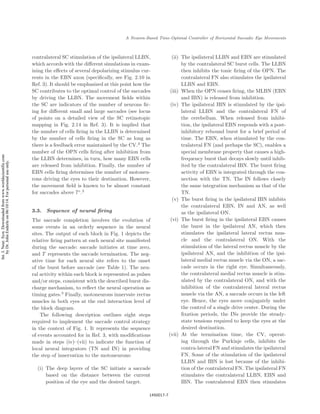 Neuron based time optimal controller of horizontal saccadic eye movements | PDF