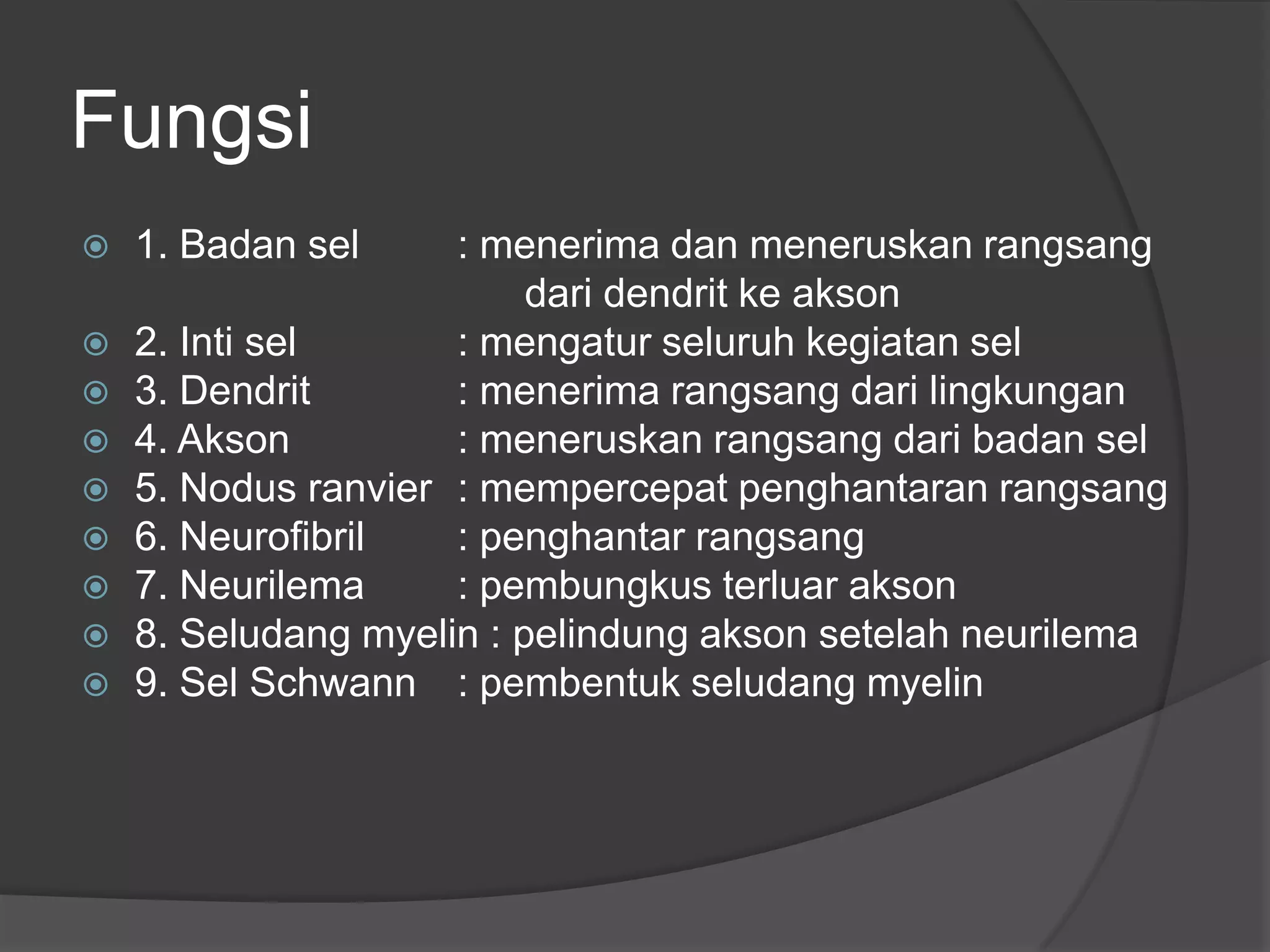 Neuron (sel saraf) | PPTX